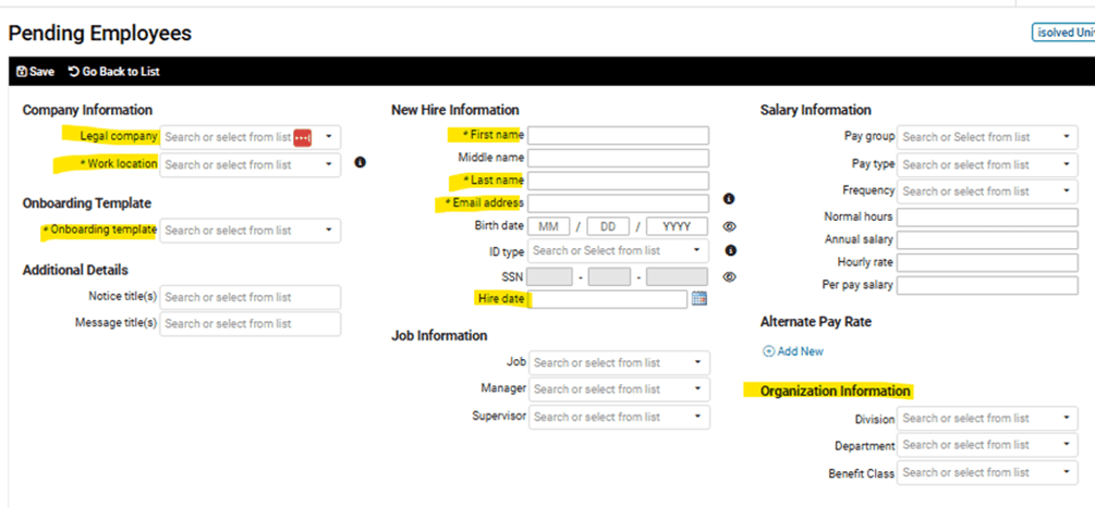How do I add a new employee in isolved?